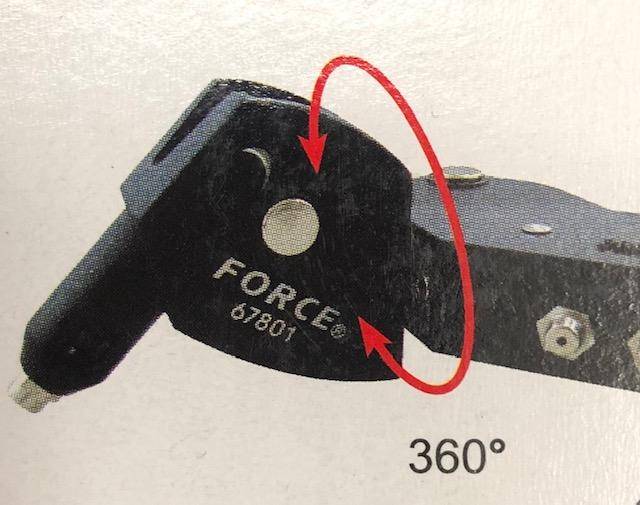 Popnagel Blindklinknageltang met verdraaibare kop 360 °C bestellen ...